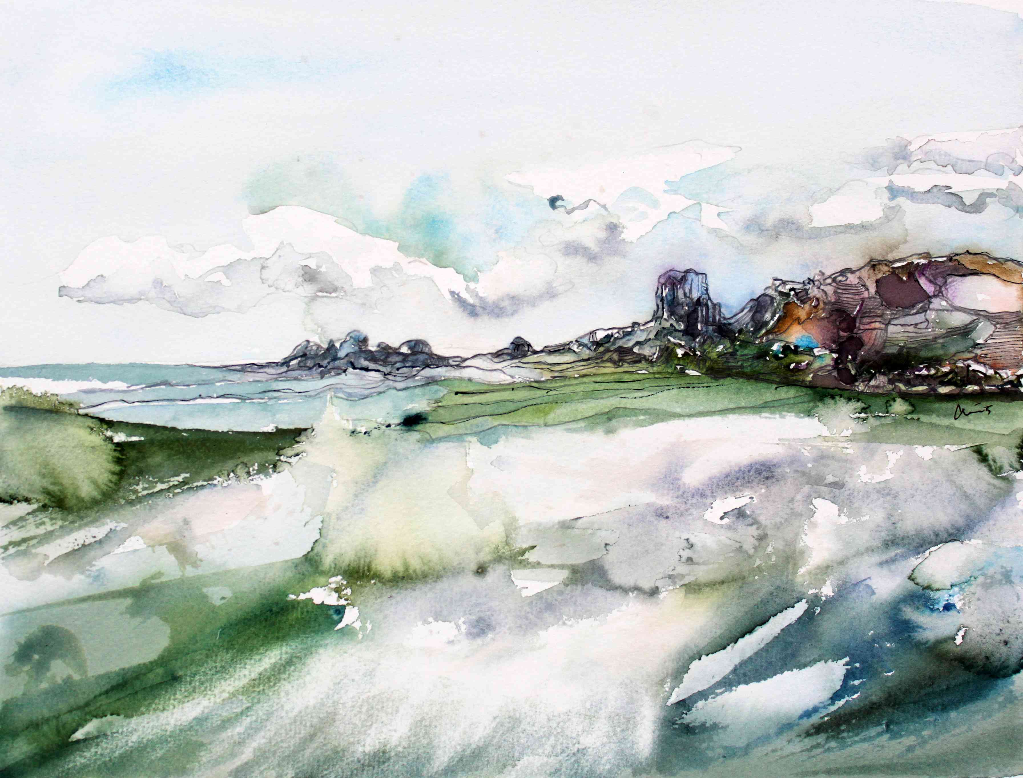 England - Galerie, Aquarelle von Chris Walter